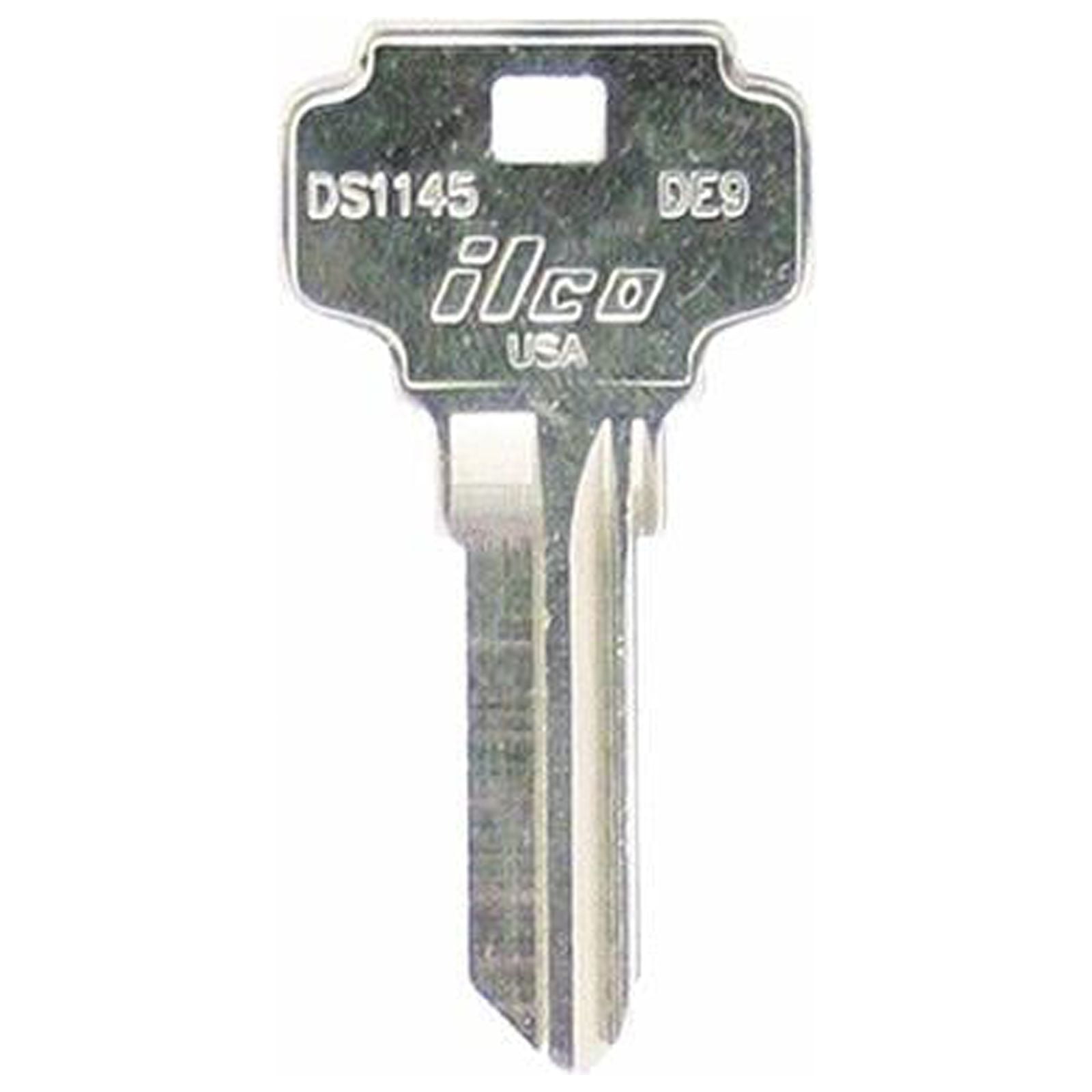 Kaba Ilco Corp. House Key Blank DE9/DS1145 Dexter Style - Nickel Plated ...