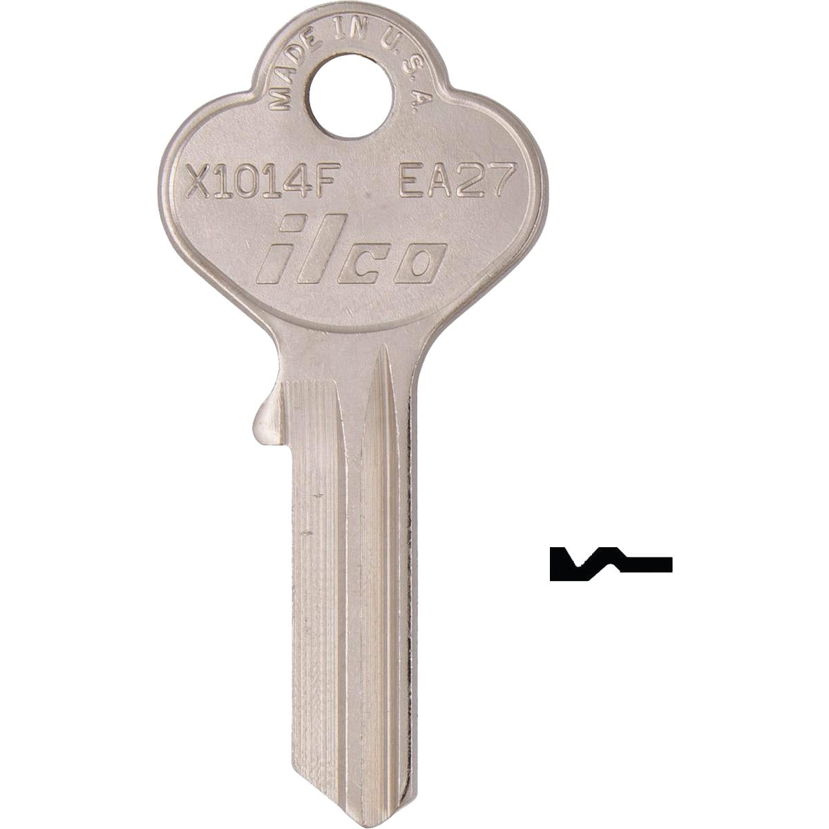 ILCO Eagle Lock Nickel Plated General Use Key, X1014F (10-Pack ...