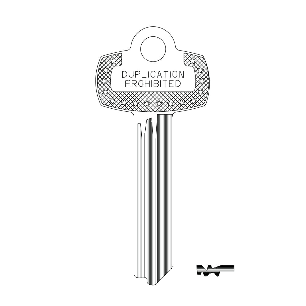 ILCO Fits for Commercial & Residential Key Blank - 1A1TE1 (10 Pack ...