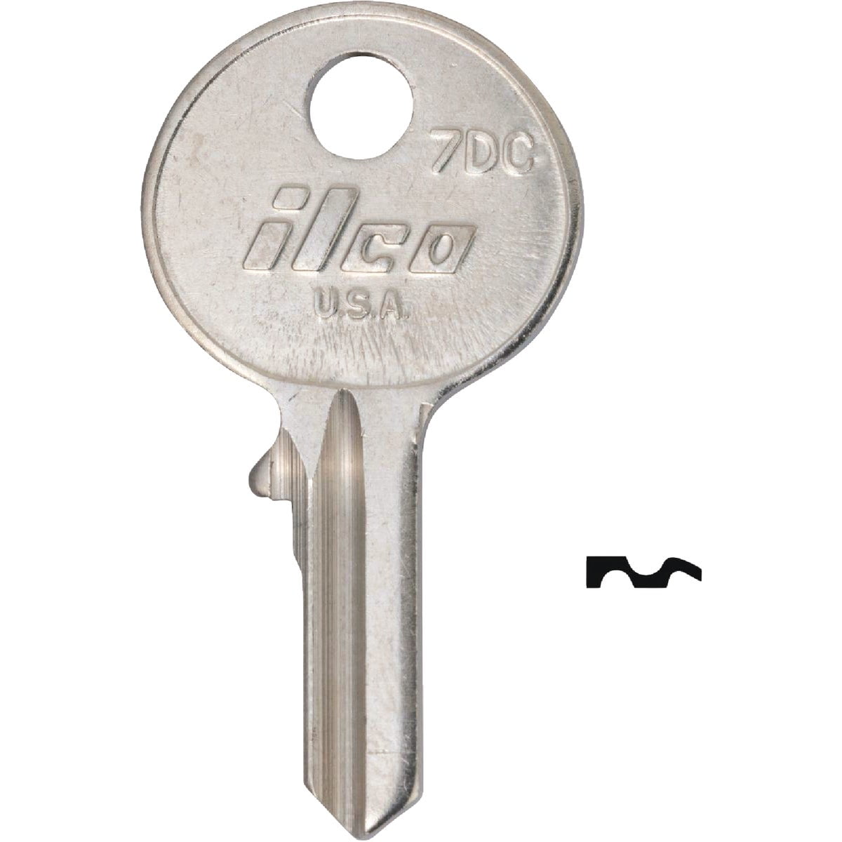 ILCO LA Keyway Key Blank, 7DC (10-Pack) IAS3101705C - Walmart.com