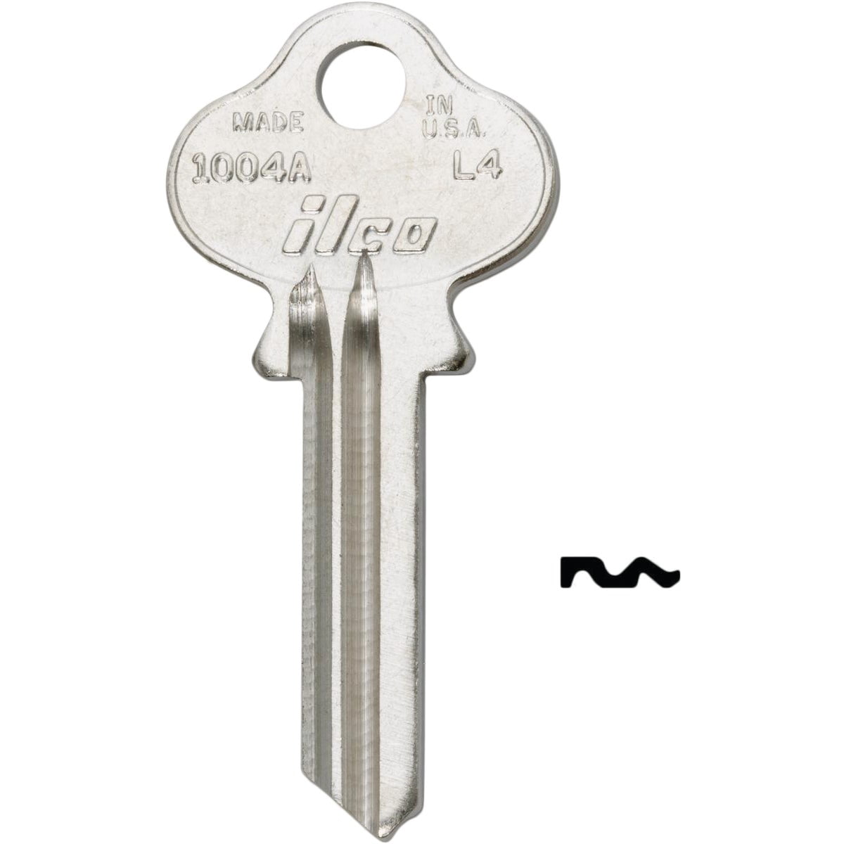 ILCO Lockwood Nickel Plated House Key, L1 / 1004 (10-Pack) AL3704800B - Walmart Business Supplies