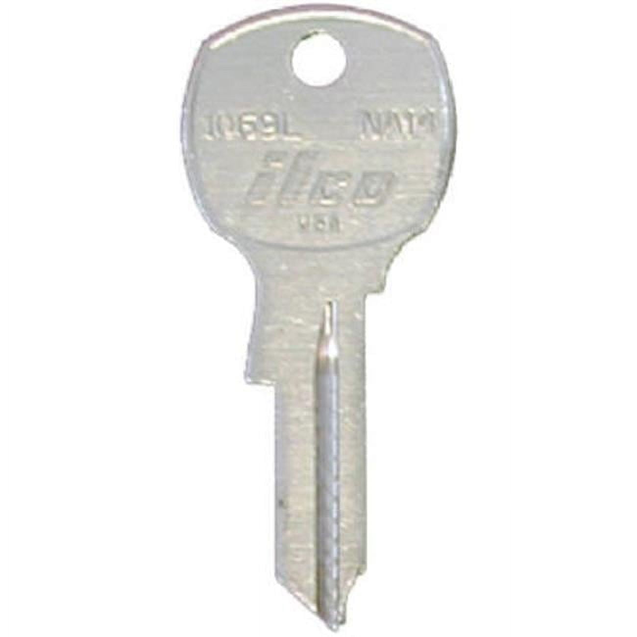 ILCO National Nickel Plated File Cabinet Key NA14 / 1069L (10-Pack ...