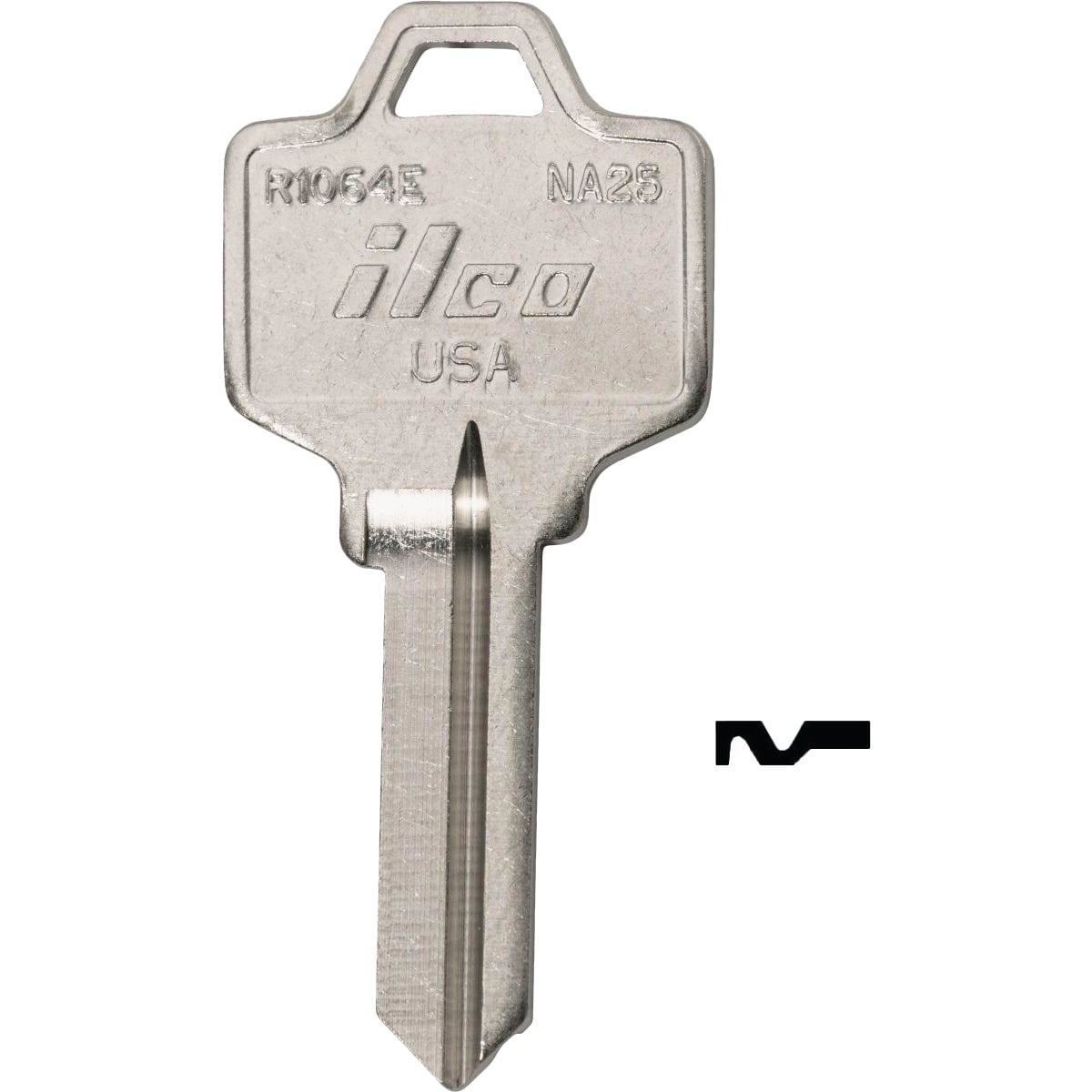 ILCO National Nickel Plated File Cabinet Key NA25 / DIB R1064E (10-Pack ...