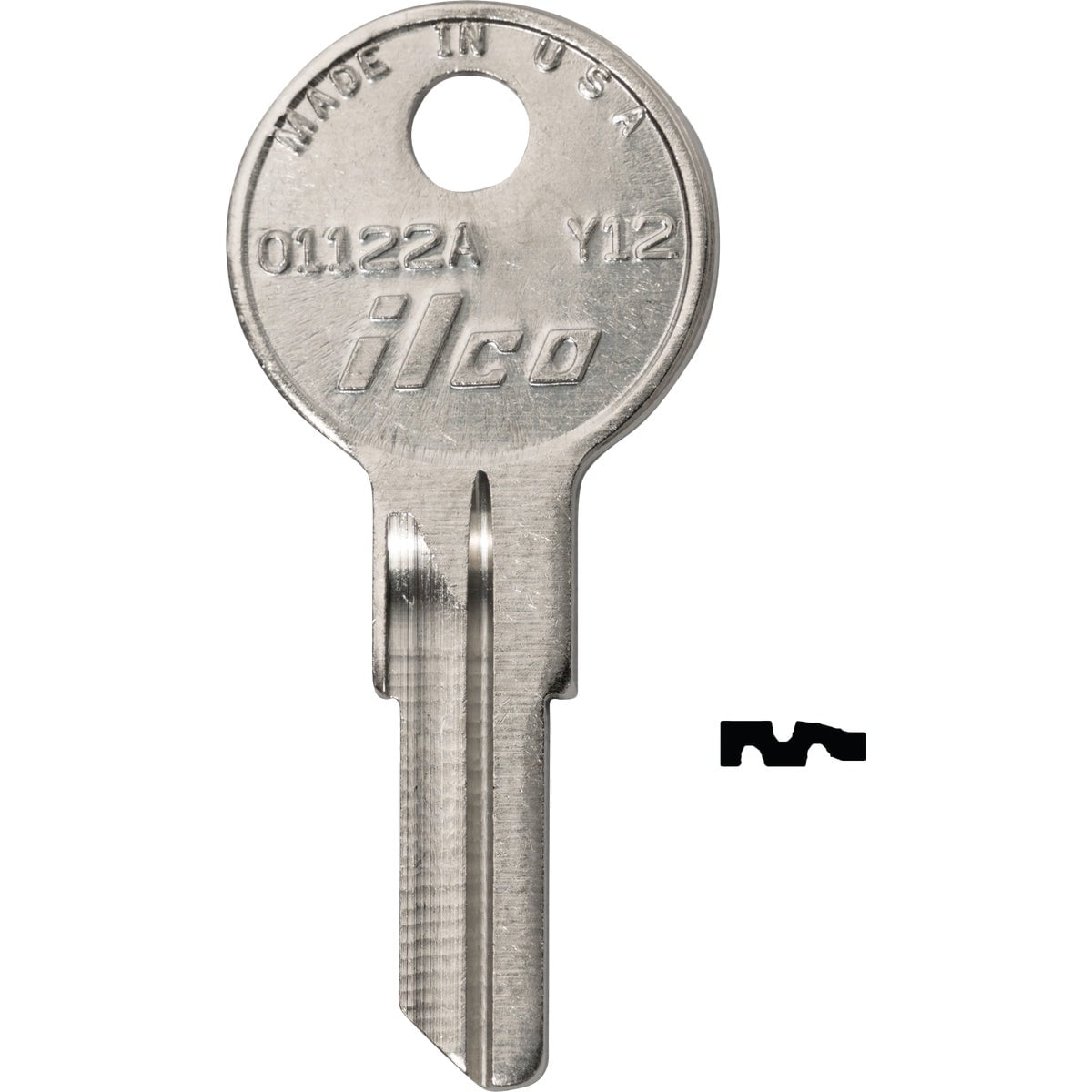ILCO Yale Nickel Plated House Key, Y12 / O1122A (10-Pack) AL2830221B ...