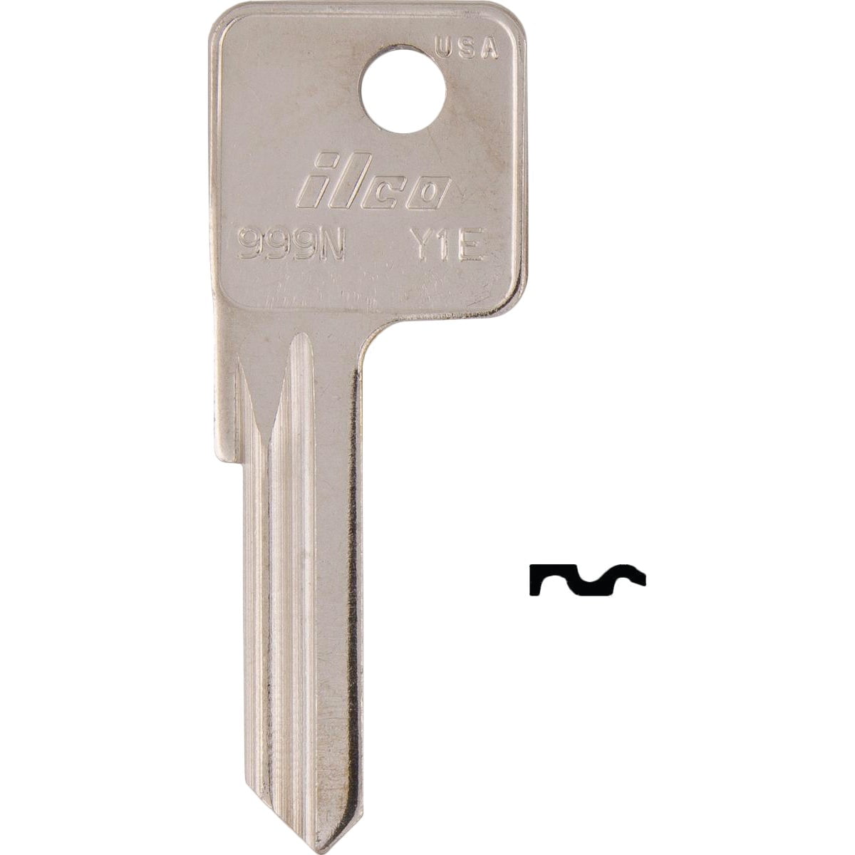 ILCO Yale Nickel Plated House Key, Y1E/999N (10-Pack) IAL5291800B ...