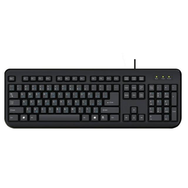 ILG Arabic and English Bilingual Keyboard, Black - Walmart.com