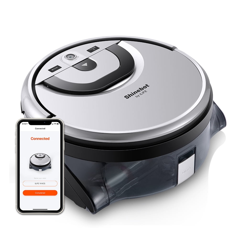 ILIFE Shinebot W455 Mopping Robot Cleaner, Wet Scrubbing, Floor Washing ...