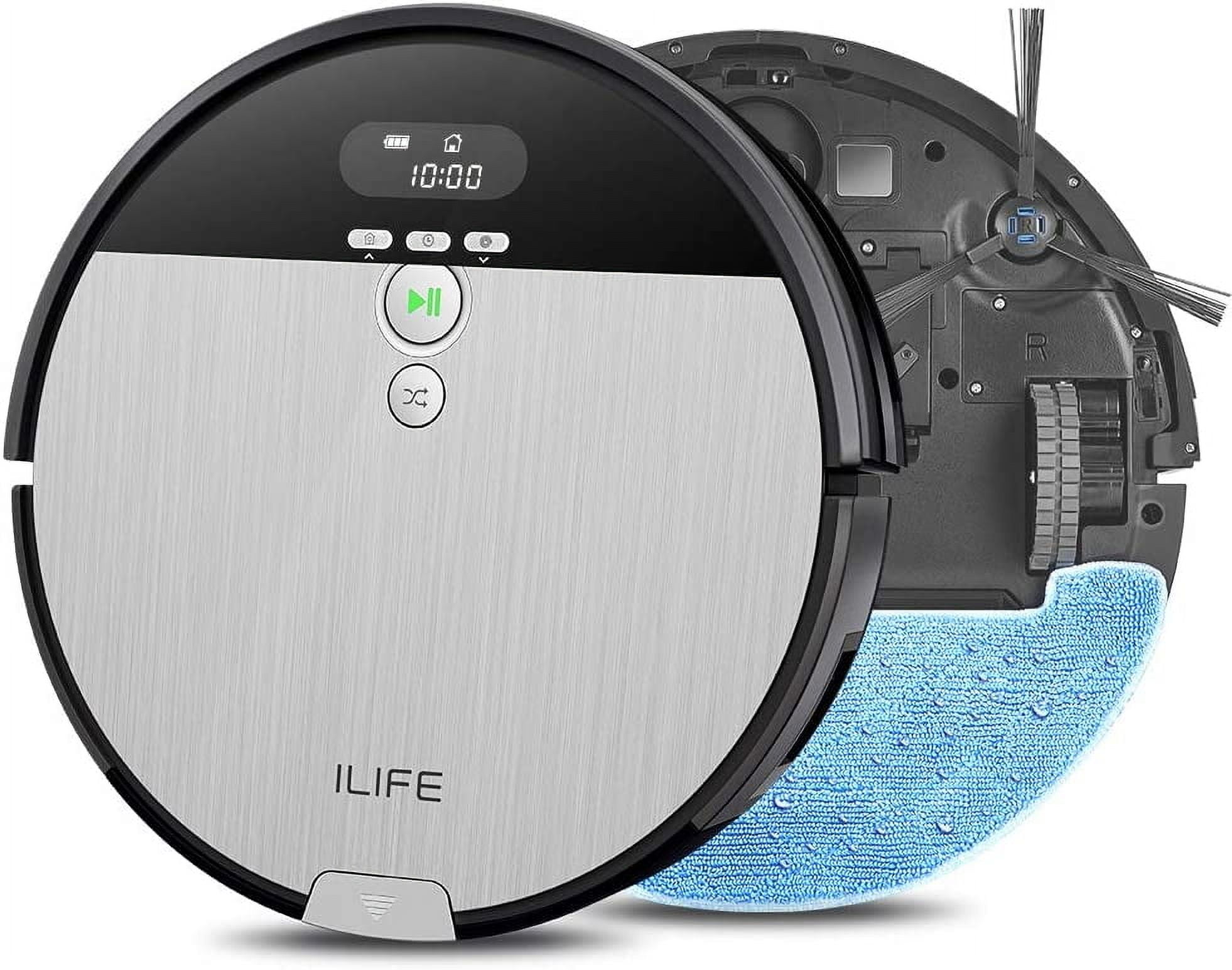 ILIFE V8s Robot Vacuum and Mop Combo, Big 750ml Dustbin, Enhanced ...