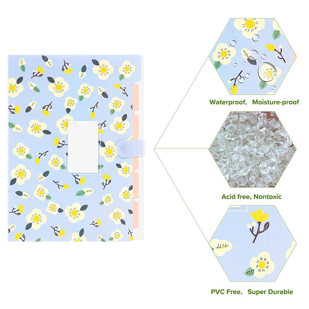 ILJNDTGBE A4 8-pocket Expandable Document Sorteraccordion organizer ...