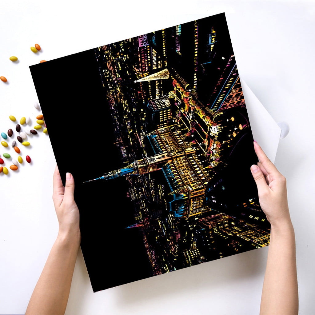 ILJNDTGBE Gold Color Scratch It Scratch Art Teen Adult Scratch Card ...