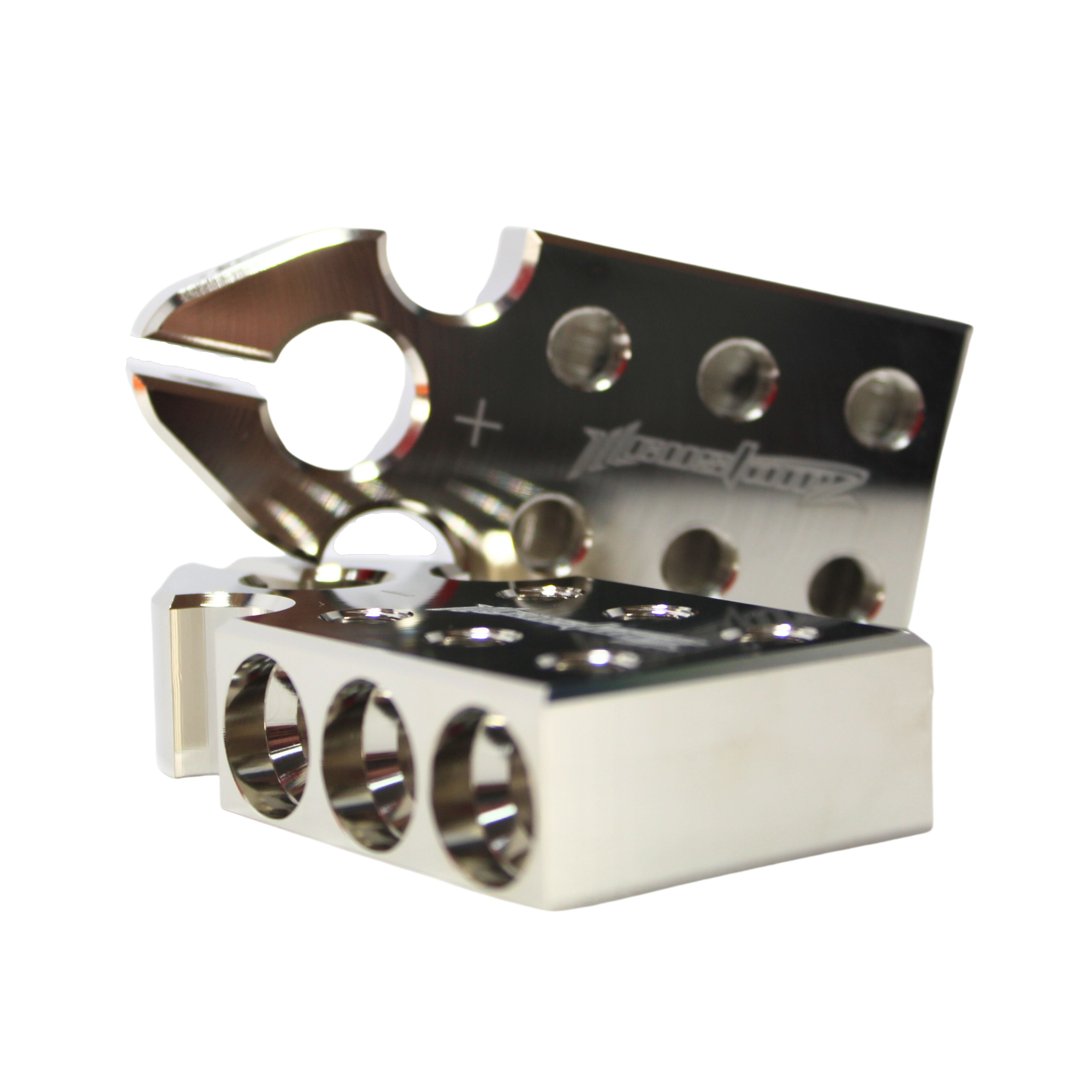 ILL Customz 6 Input Style SAE Aluminum Battery Terminals (Pair) LC-6 ...