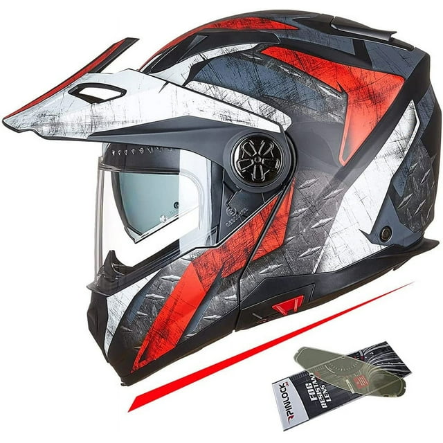 ILM Offroad ATV Helmet Full Face Modular Motorcycle Dirtbike Helmet ...