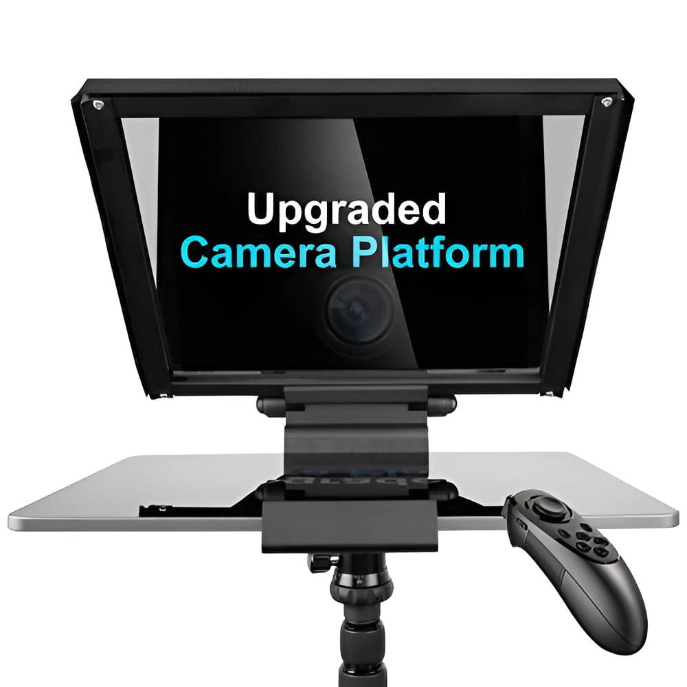 ILOKNZI 12" Adjustable Teleprompter, Aluminum iPad Video Equipment with ...