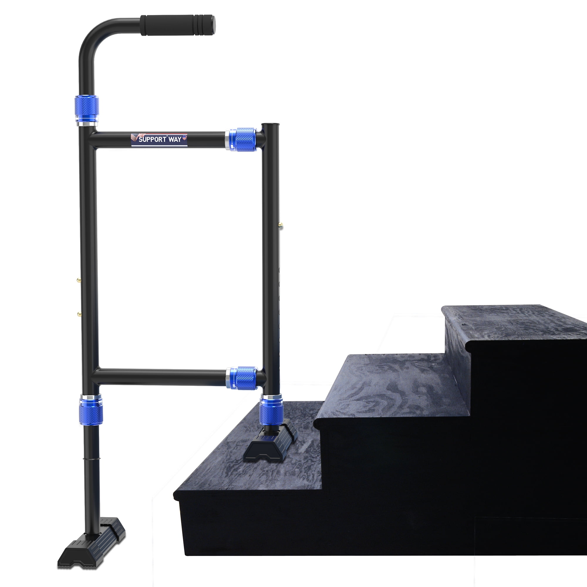 ILOKNZI Adjustable Stair Assist Cane for Seniors | Customizable Height ...