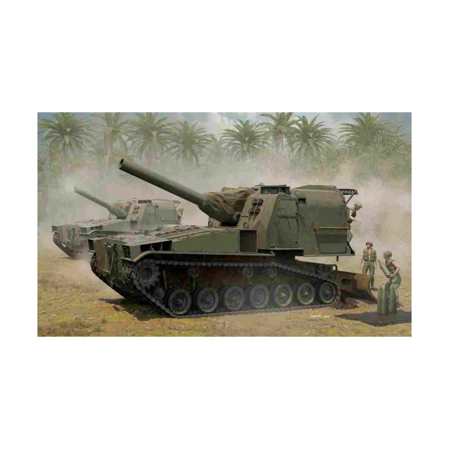 ILOVEKIT Models M55 203mm Self-Propelled Howitzer New - Walmart.com