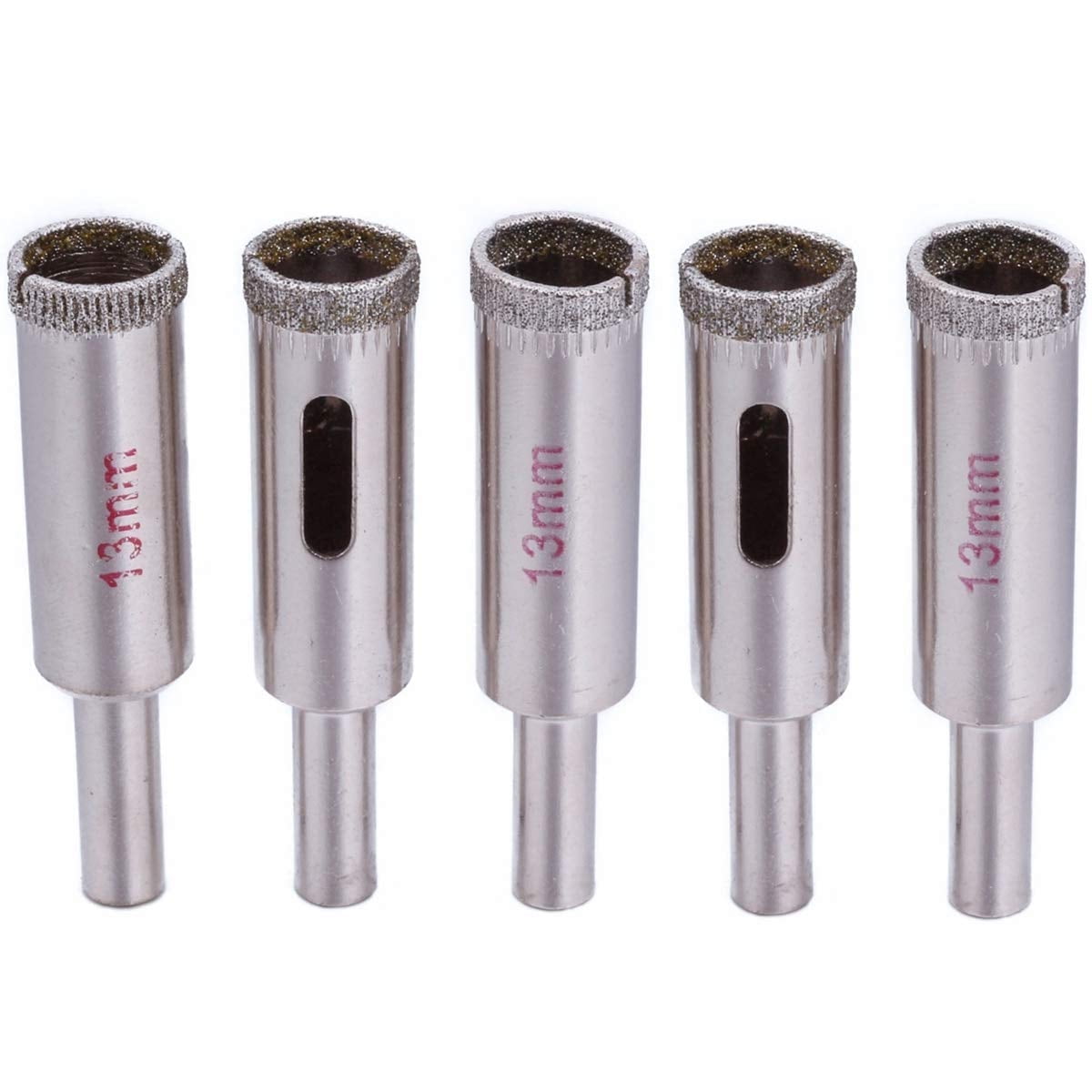 ILOVETOOL 5Pcs 1/2" inch 13mm Diamond Coated Hole Saw Drill Bits ...