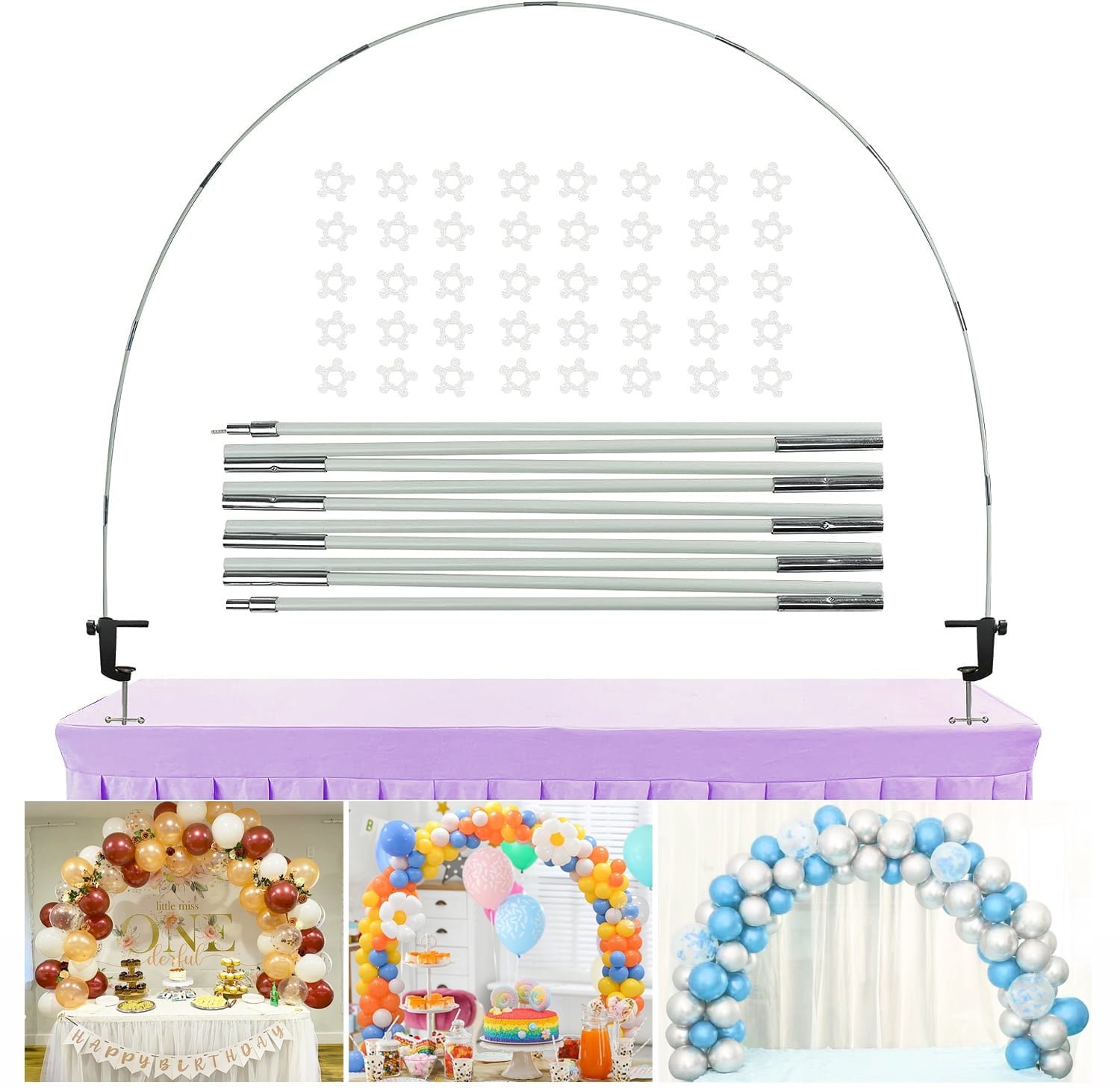 ILSZBKE 12ft Table Balloon Arch Kit For Birthday Decorations, Party ...