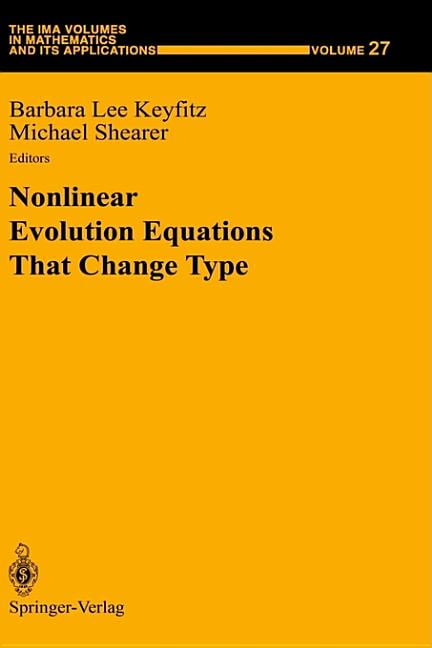 IMA Volumes in Mathematics and Its Appli Nonlinear Evolution Equations ...