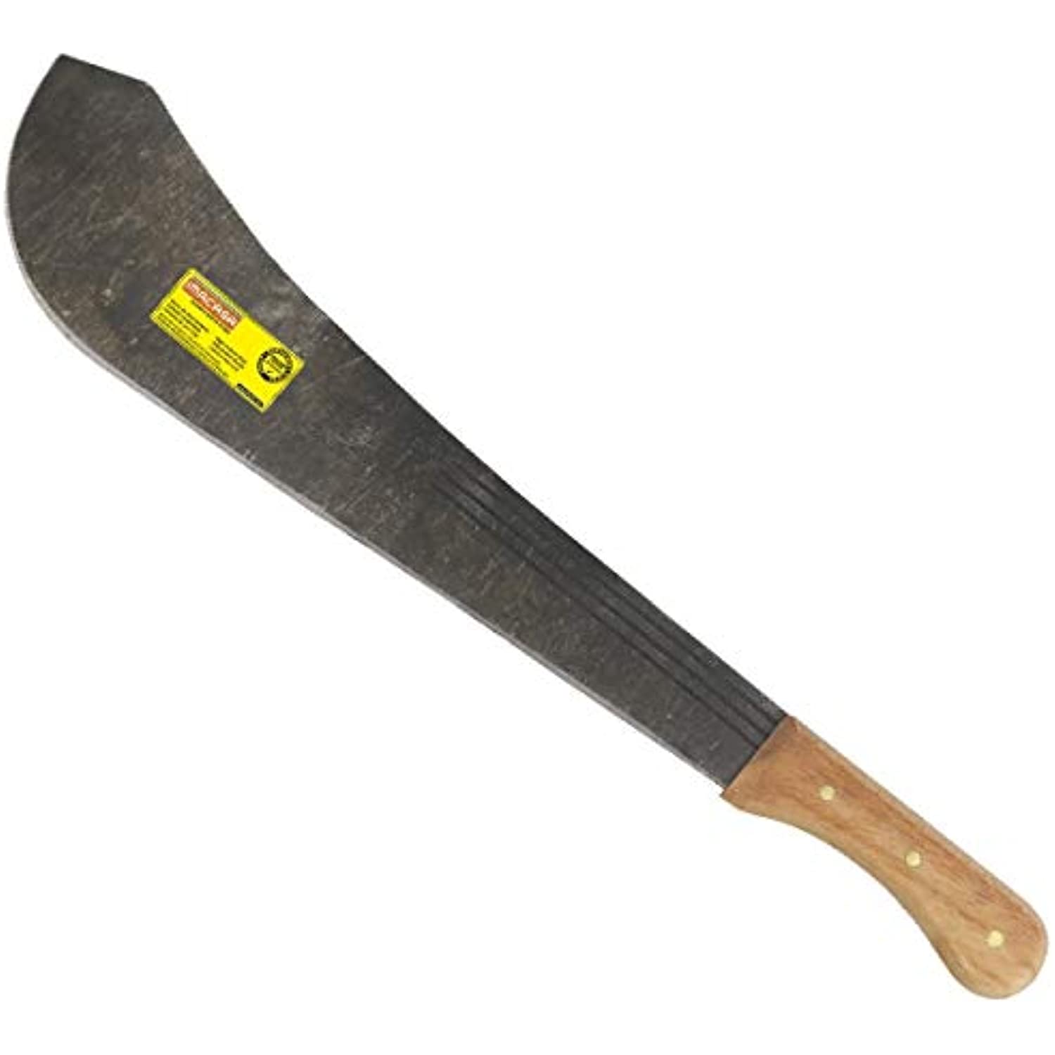 IMACASA 18" Long Rozador Machete with Natural Blade and Wood Handles ...