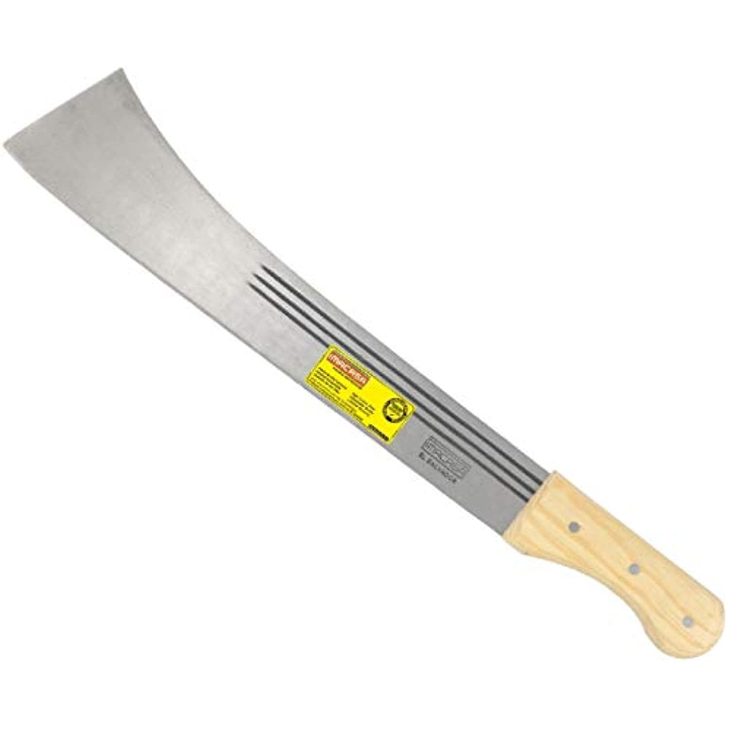 IMACASA Machete 443, 18" Polished W/ 3 Grooves Wood Handles - Walmart.com