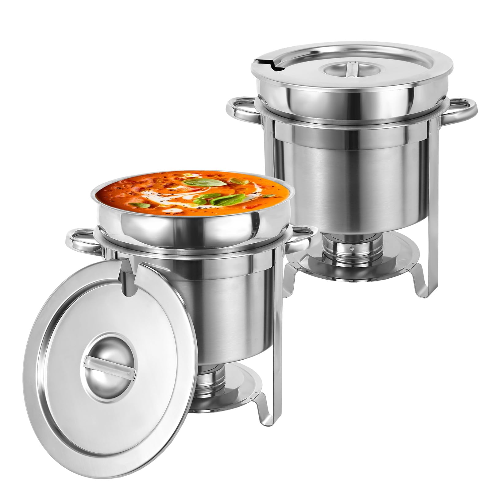 IMACONE Soup Chafer 11QT Large Capacity Soup Chafer of 2, Stainless ...