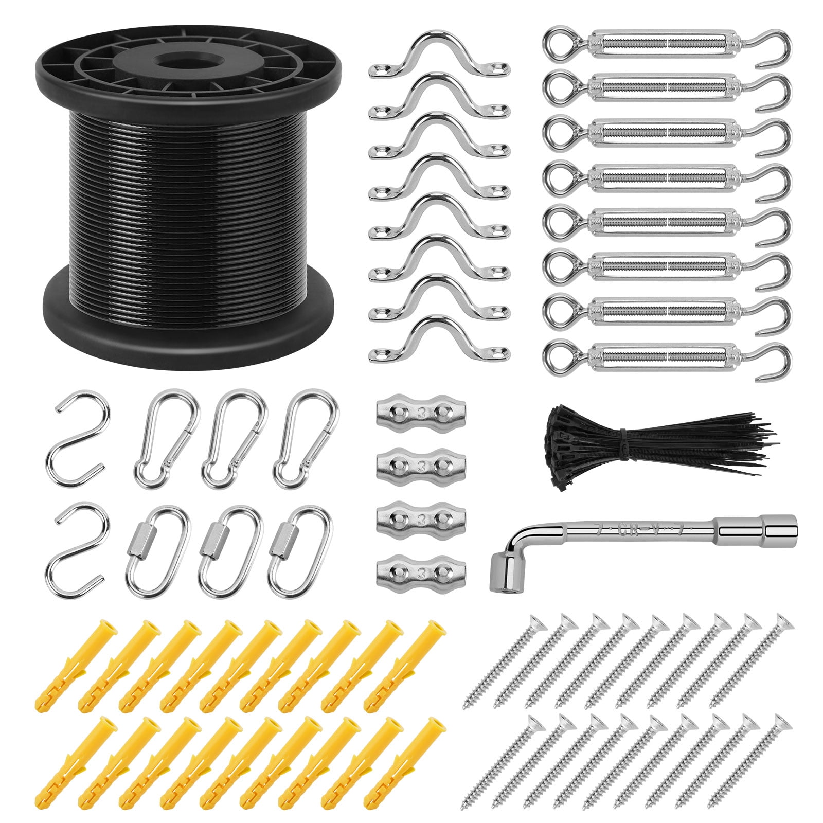 IMAGE 164FT String Light Hanging Kit String Light Suspension Kit with ...