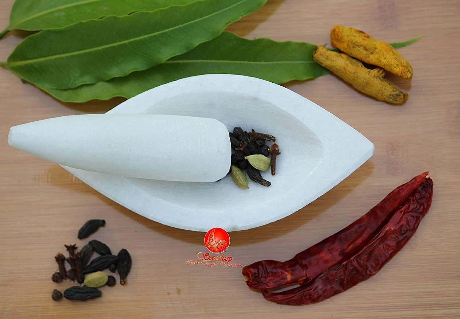 IMAGICART Green Marble Imam Dasta Granite Mortar and Pestle Set Ohkli ...