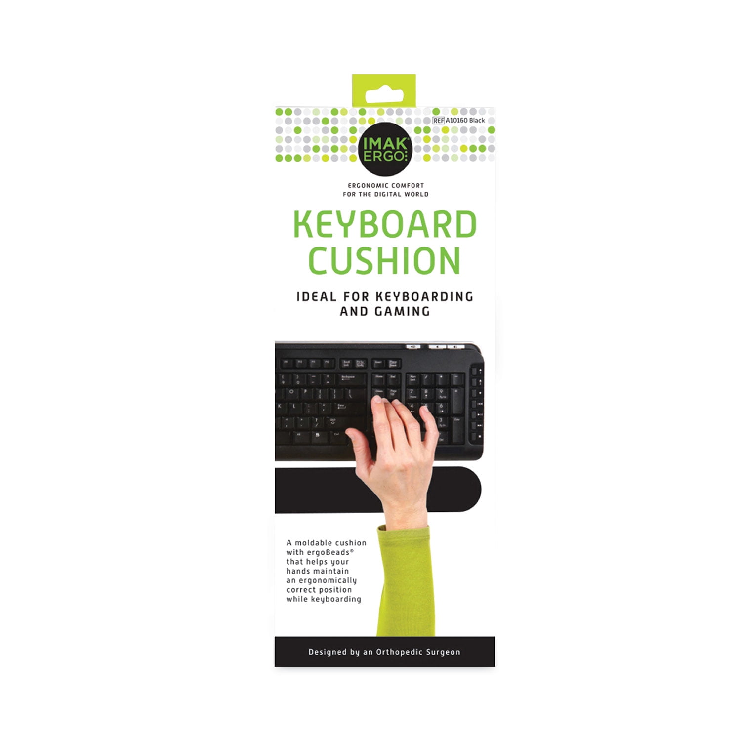 IMAK Ergo Keyboard Wrist Cushion, 17.75 x 3, Black - Walmart.com