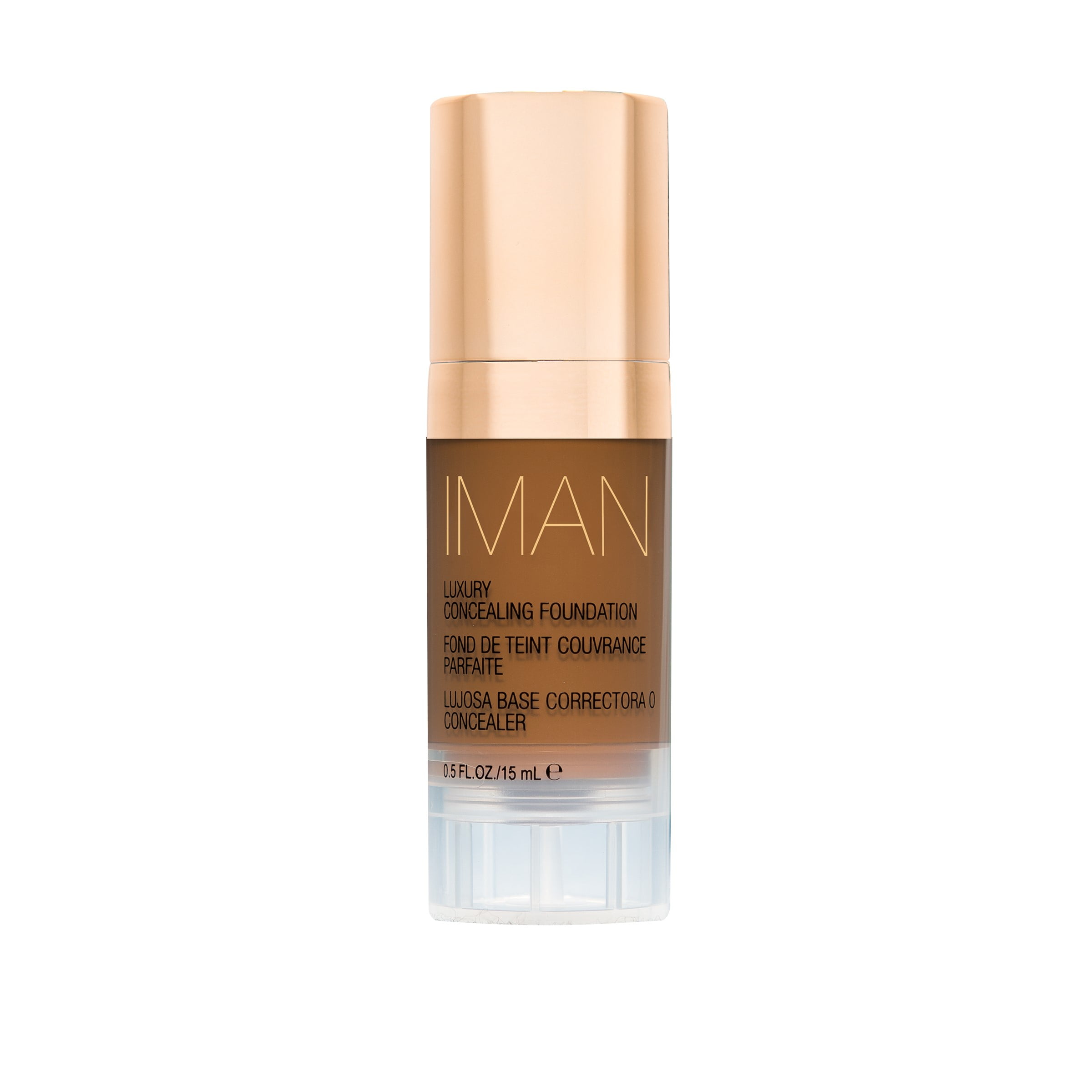 IMAN Cosmetics Luxury 2-in-1 Concealing Foundation, Full Coverage, Long ...