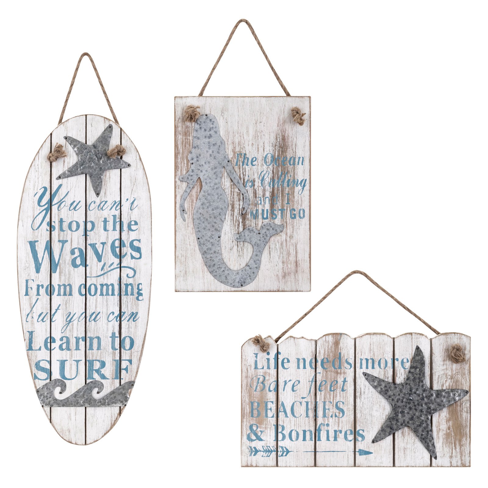 IMAX Rita Wall Signs - Set of 3 - Walmart.com