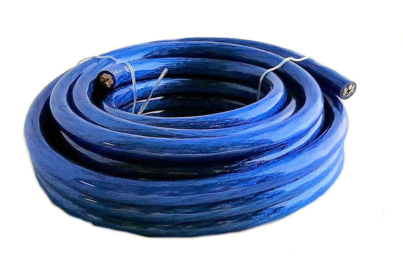 IMC Audio 1/0 Gauge CCA Power Blue Wire Cable (25ft Blue) Battery Cable ...