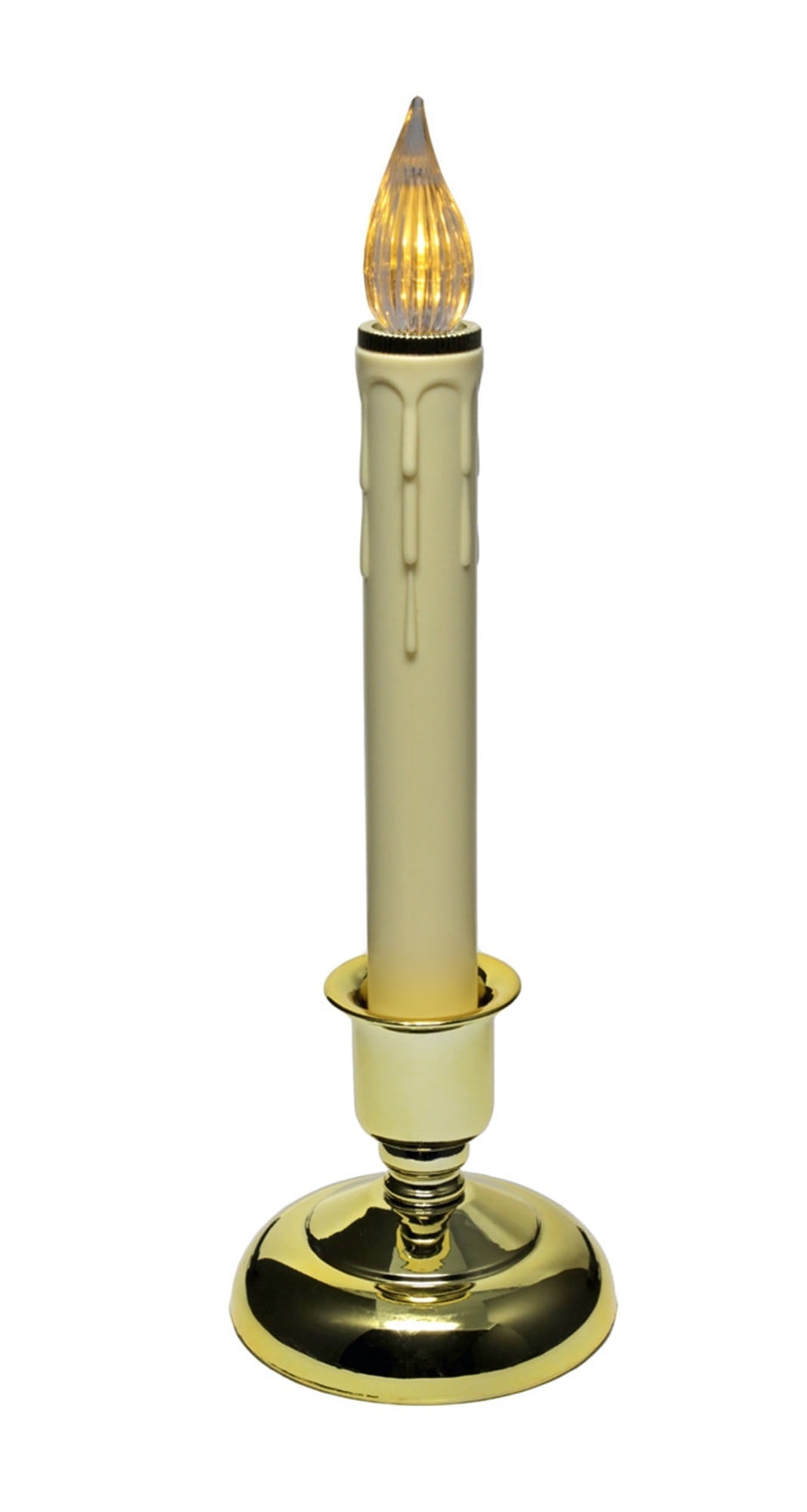 IMC Cape Cod B/O LED Window Candle w/ Sensor, Brass, 9.5" (Qty 1 ...