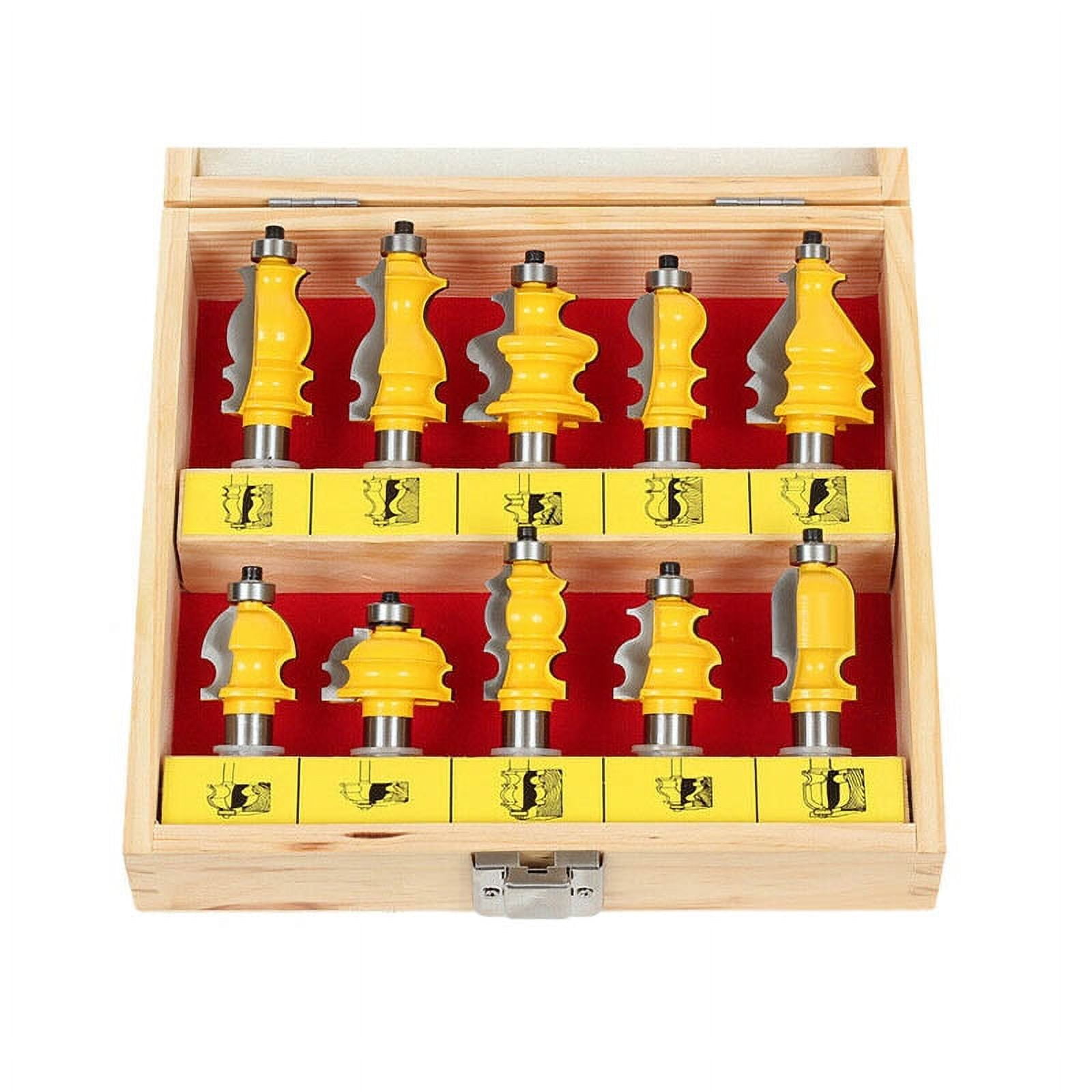 IMCBSTT 10 Bit Architectural Molding Router Bit Set-1/2 Inch Shank ...