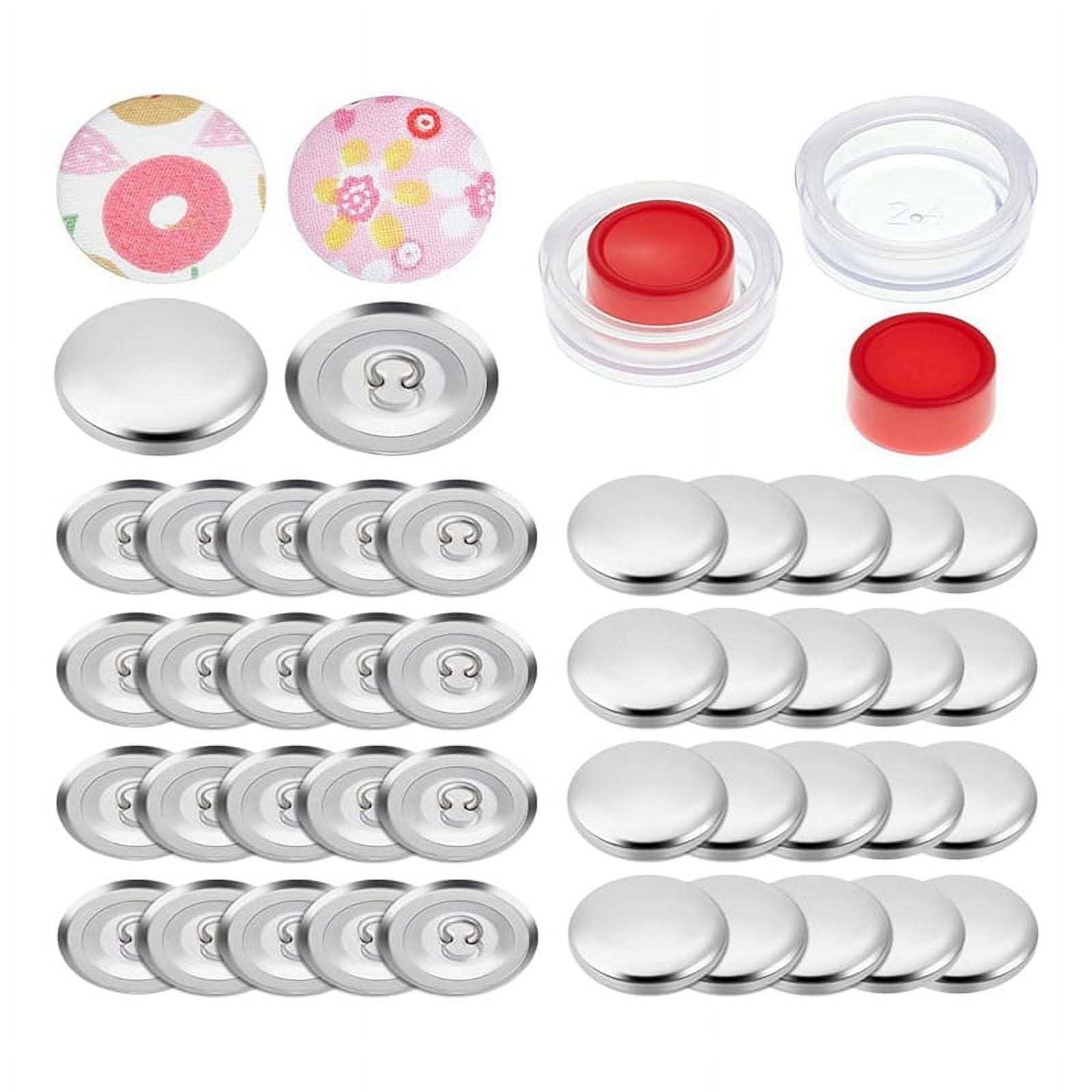 IMCBSTT 100 Sets Cover Button Kit with Tools,Fabric Button Making Kit ...