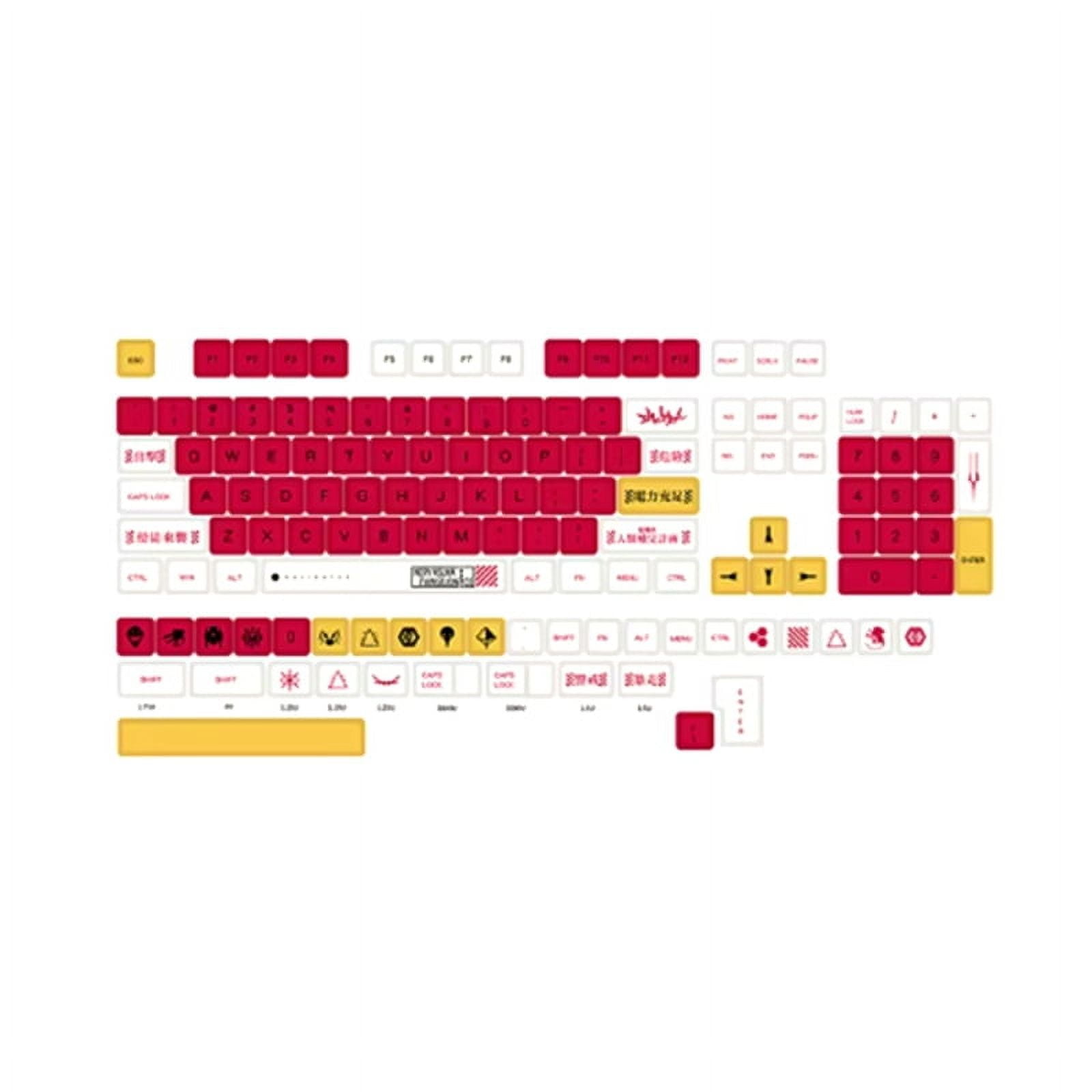 IMCBSTT 137 Keys Keycaps Hot Sublimation PBT Key Cap Fit Laptop PC Game ...