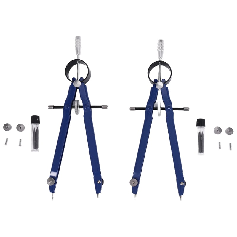 IMCBSTT 2 Pack Drafting Compass with Lock Math Bow Compass Drawing ...