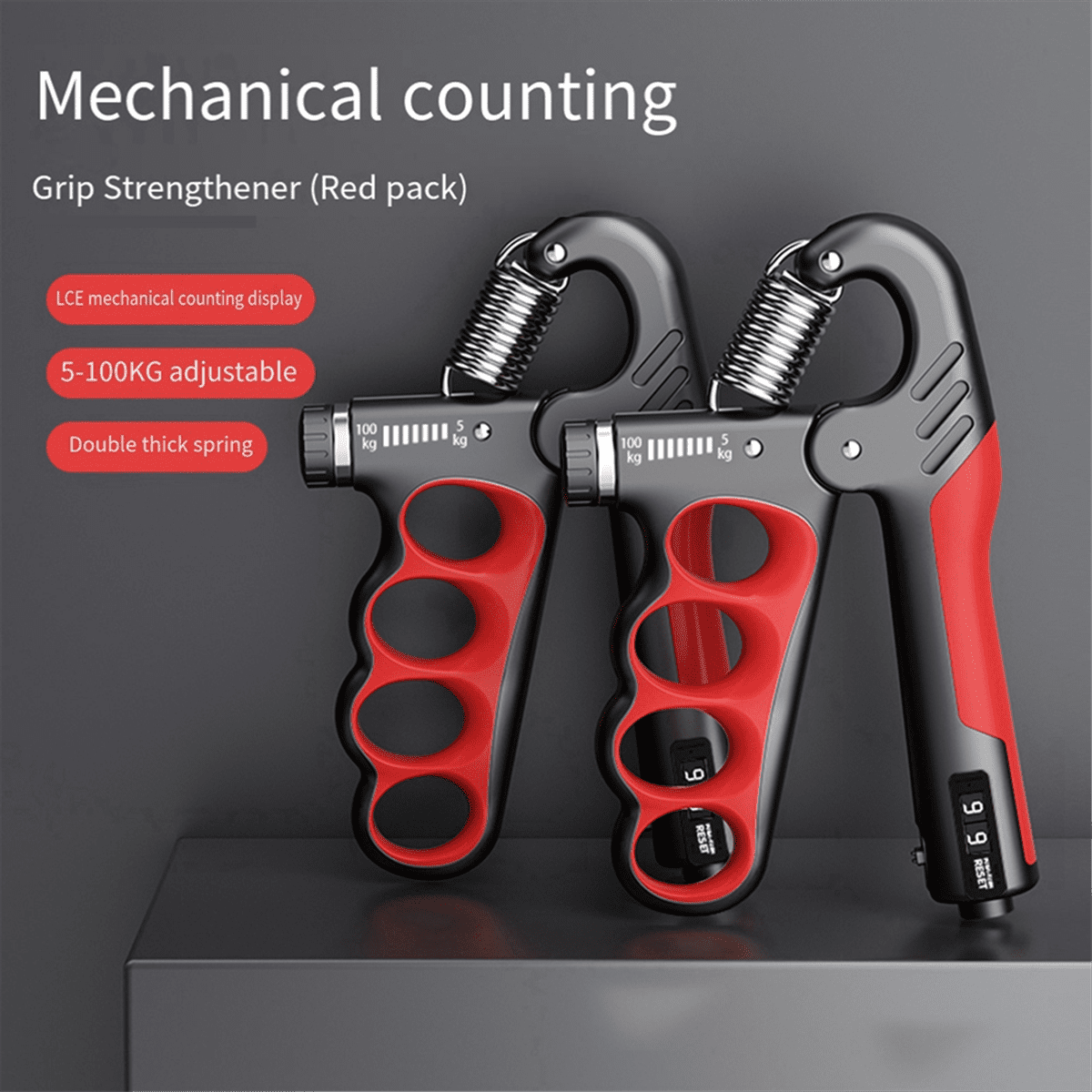IMCBSTT 2 Pack Hand Grip Strengthener for Muscle Building and Injury ...