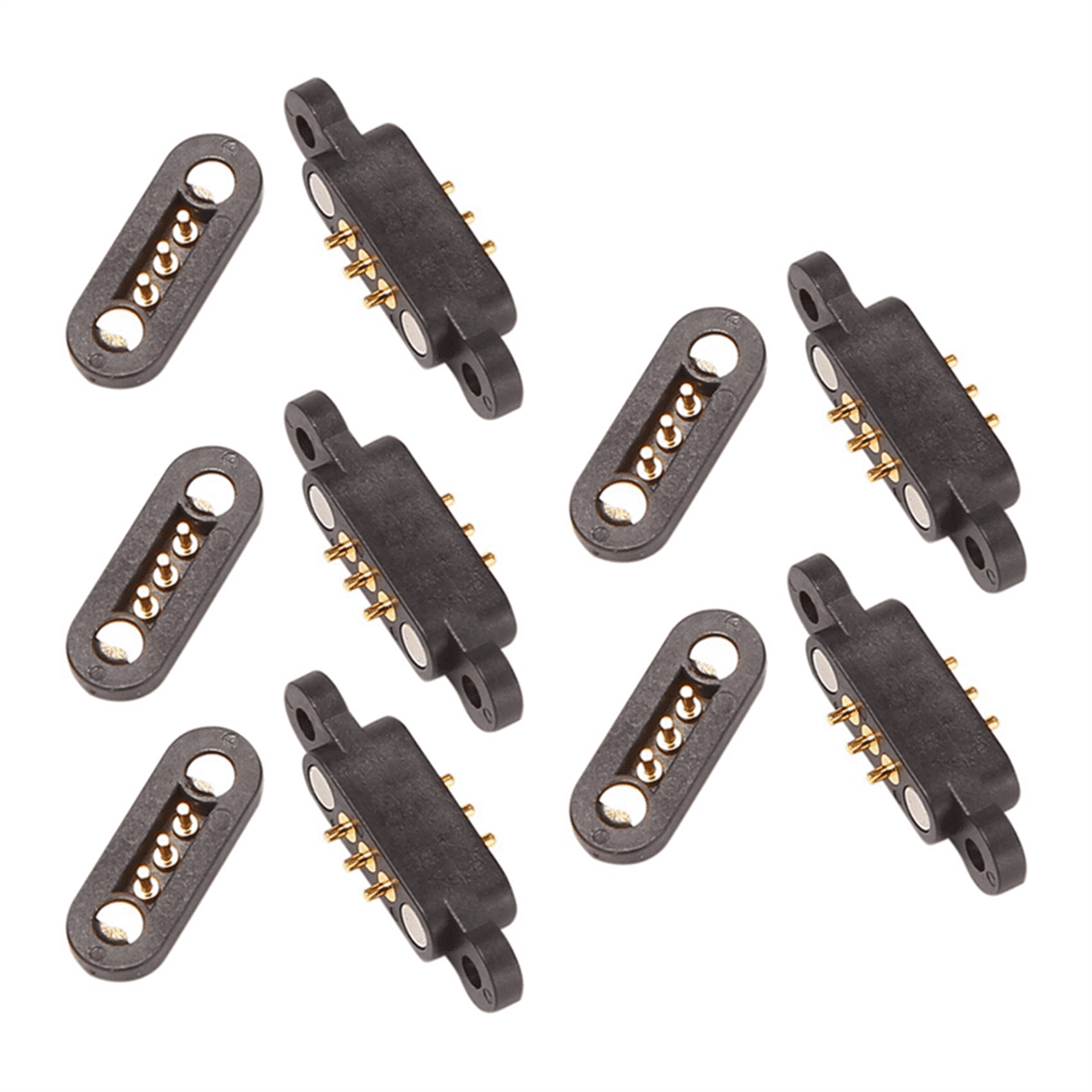 IMCBSTT 20Pairs 3Pin Spring Loaded Magnetic Pogo Pin Connector 3 ...