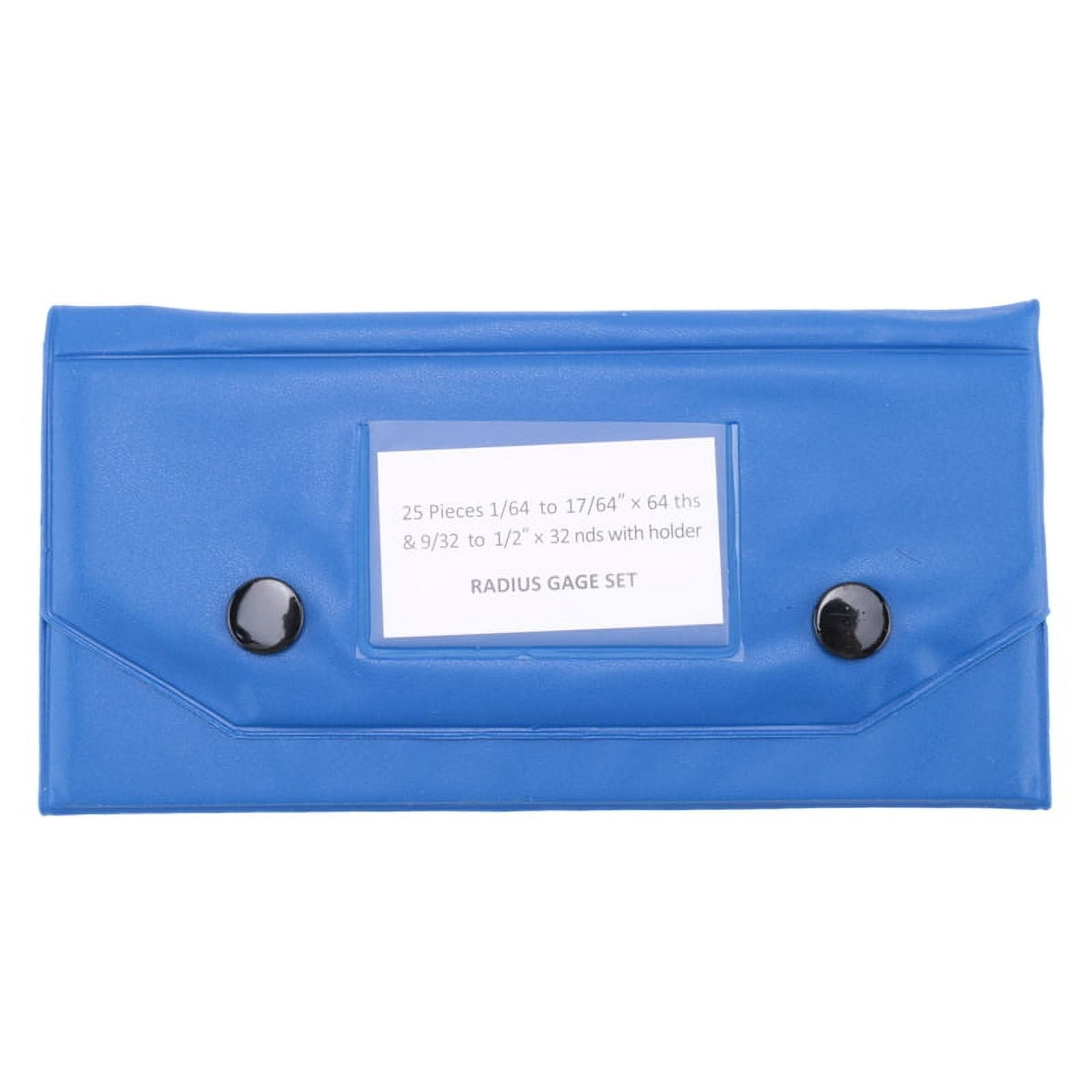 IMCBSTT 26 Pcs Radius Gauge Set Fractional 1/64-1/2 Inch Gages with ...