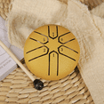 Imcbstt 3 Inch 6 Tone Steel Tongue Drum Mini Hand Pan Drums With Drumsticks Percussion Musical