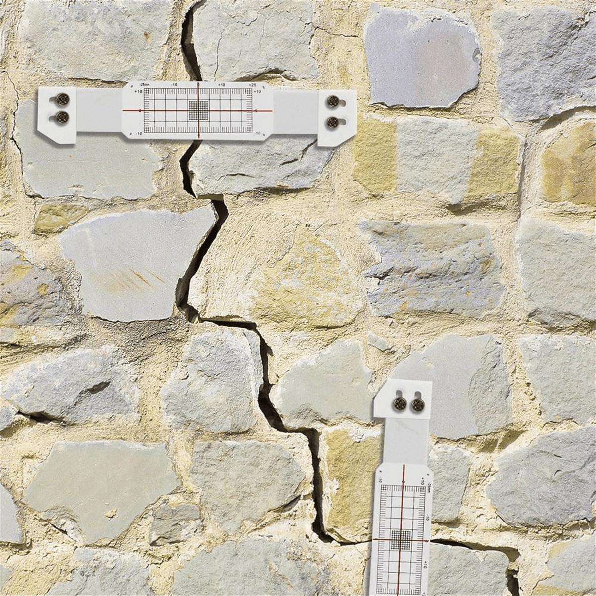 IMCBSTT 3 Pcs Crack Monitoring Record, Acrylic Corner Tell-Tale Monitor ...