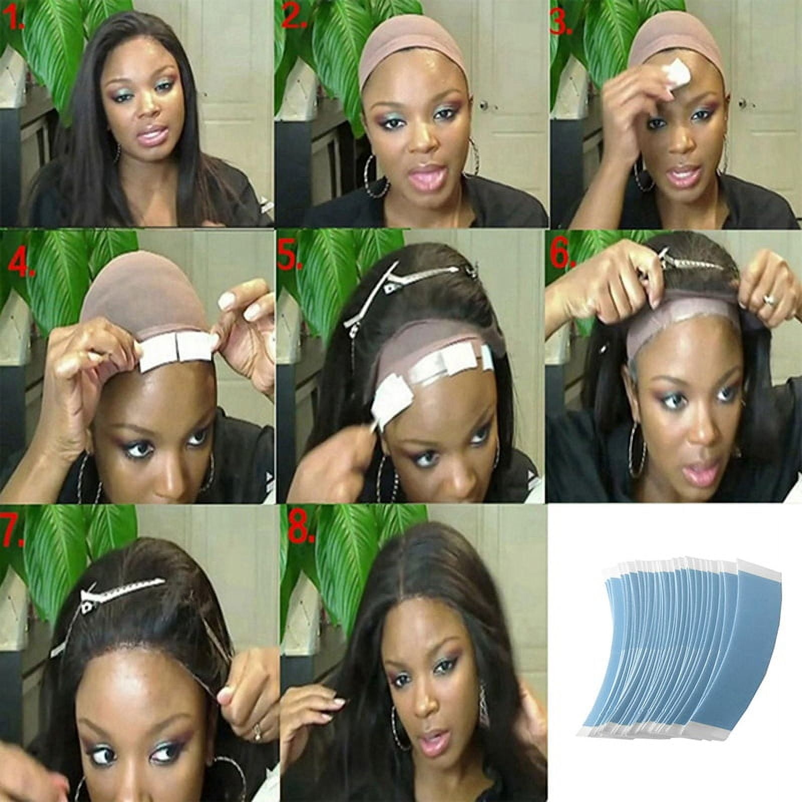 IMCBSTT 36Pc/Bag Fixed Wig Double Sided Tape Hair System Adhesive ...