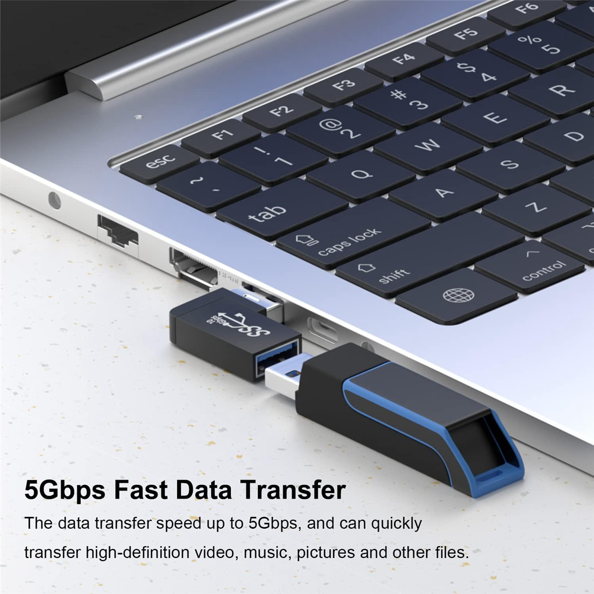 IMCBSTT 4 Pack USB 3.0 Adapter Vertical Up and Down Angle, Horizontal ...