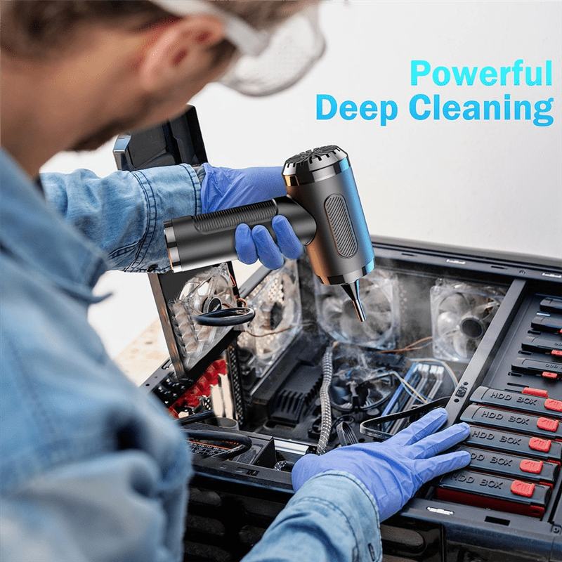 IMCBSTT Compressed Air Duster for Cleaning, Rechargeable Portable ...