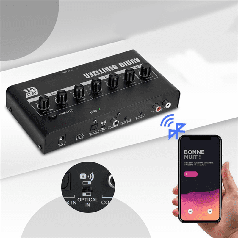 IMCBSTT Digital to Analog Audio Converter Type-C /Bluetooth/Optical ...