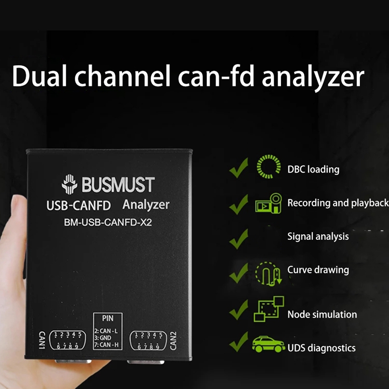 IMCBSTT Dual Channel CAN Analyzer CANFD Analyzer USB to CANFD BM-USB-CANFD-X2 CANFD Analyzer ...