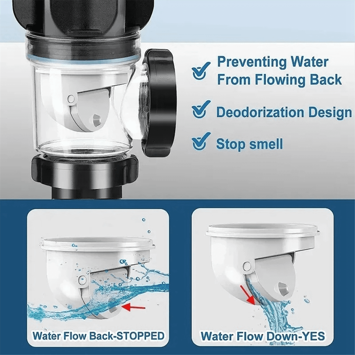 IMCBSTT Flip- Sink Drain Retractable Deodorizing Filter Flexible ...