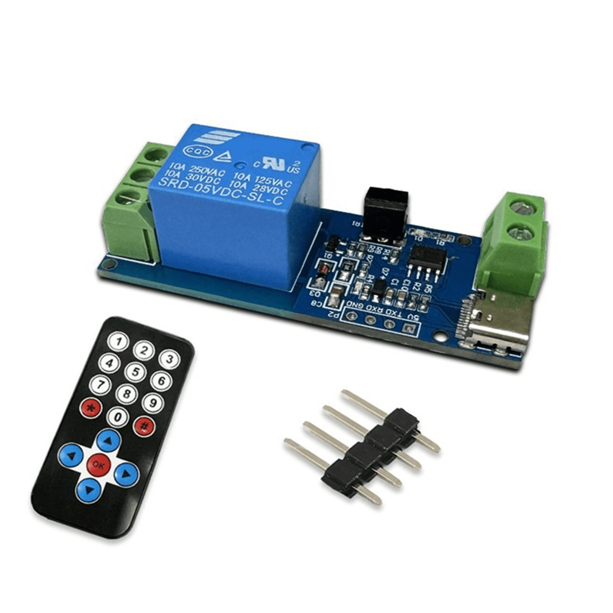IMCBSTT Infrared Remote Control Single Relay Module Self-Locking ...