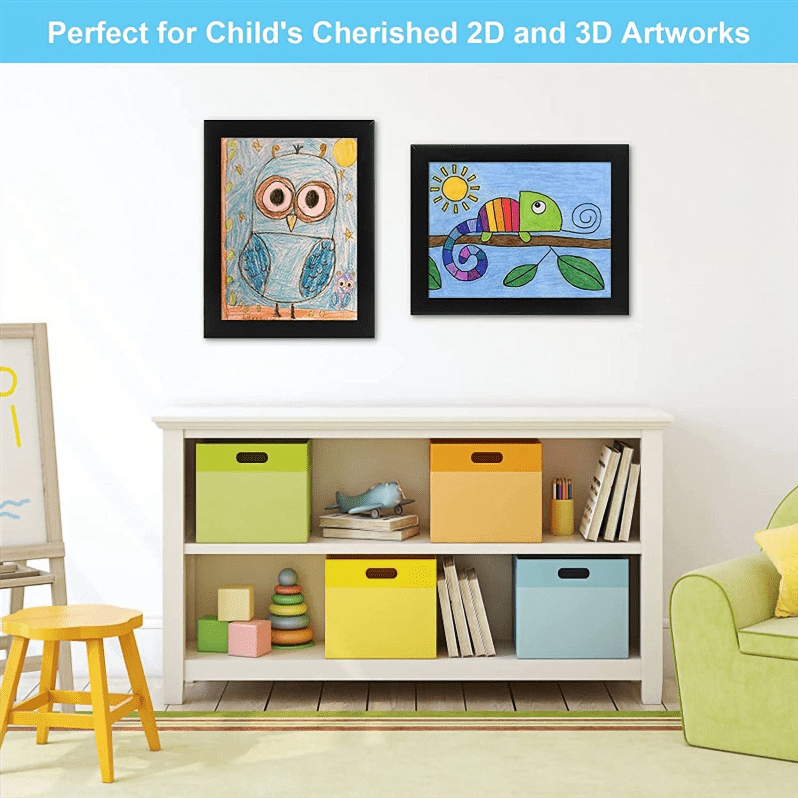 IMCBSTT Kids Art Frames, Front Opening Kids Artwork Frames Changeable ...