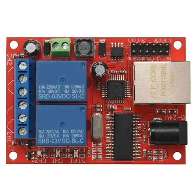 IMCBSTT LAN Ethernet 2-way Relay Board Delay Switch UDP Controller Module WEB server - Walmart.com